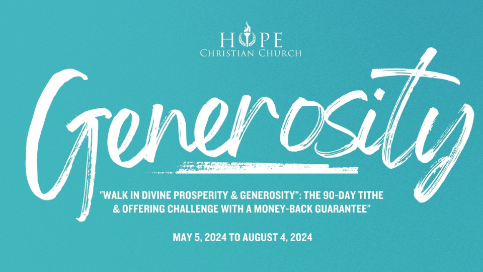 90 Day Tithing ChallengeMay 5 - August 4, 2024